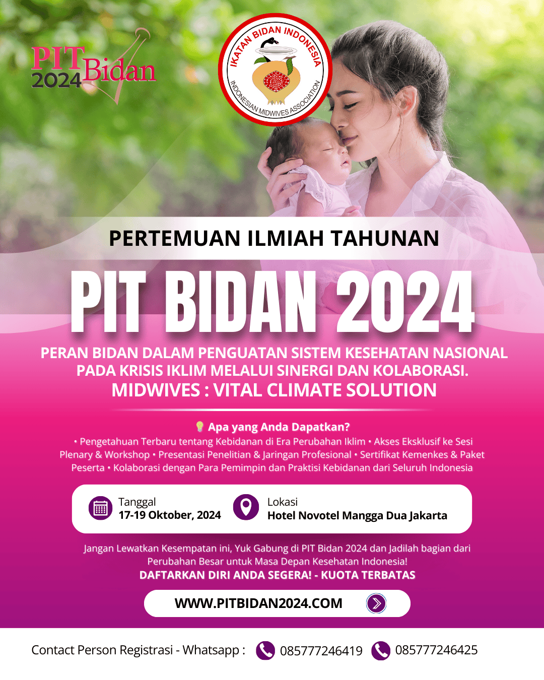 PIT Bidan 2024 Kunci Sukses Bidan dalam Menjawab Tantangan Kesehatan ...